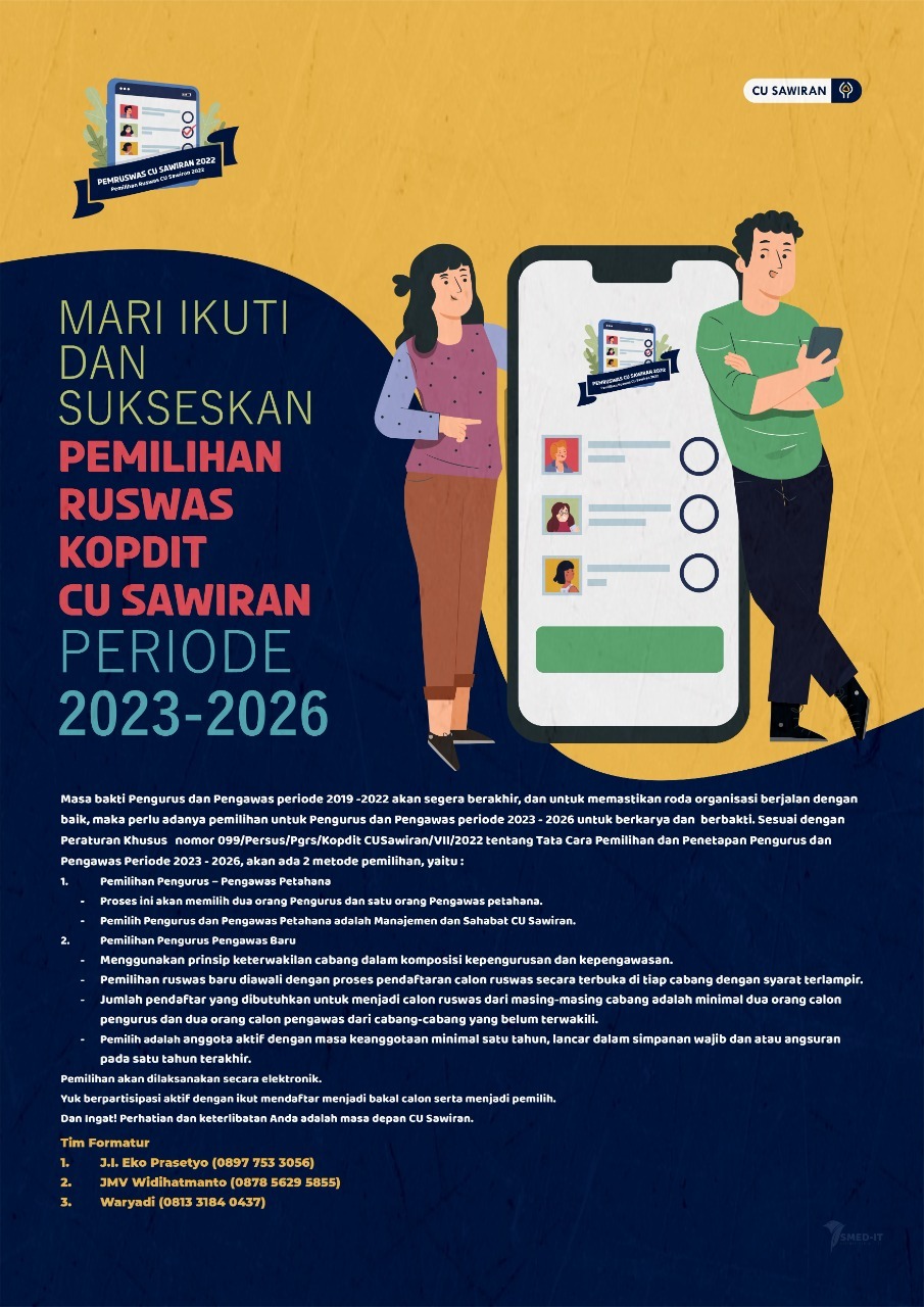 Pemilihan Pengurus & Pengawas CU Sawiran Periode 2023 – 2026 – CUSAWIRAN